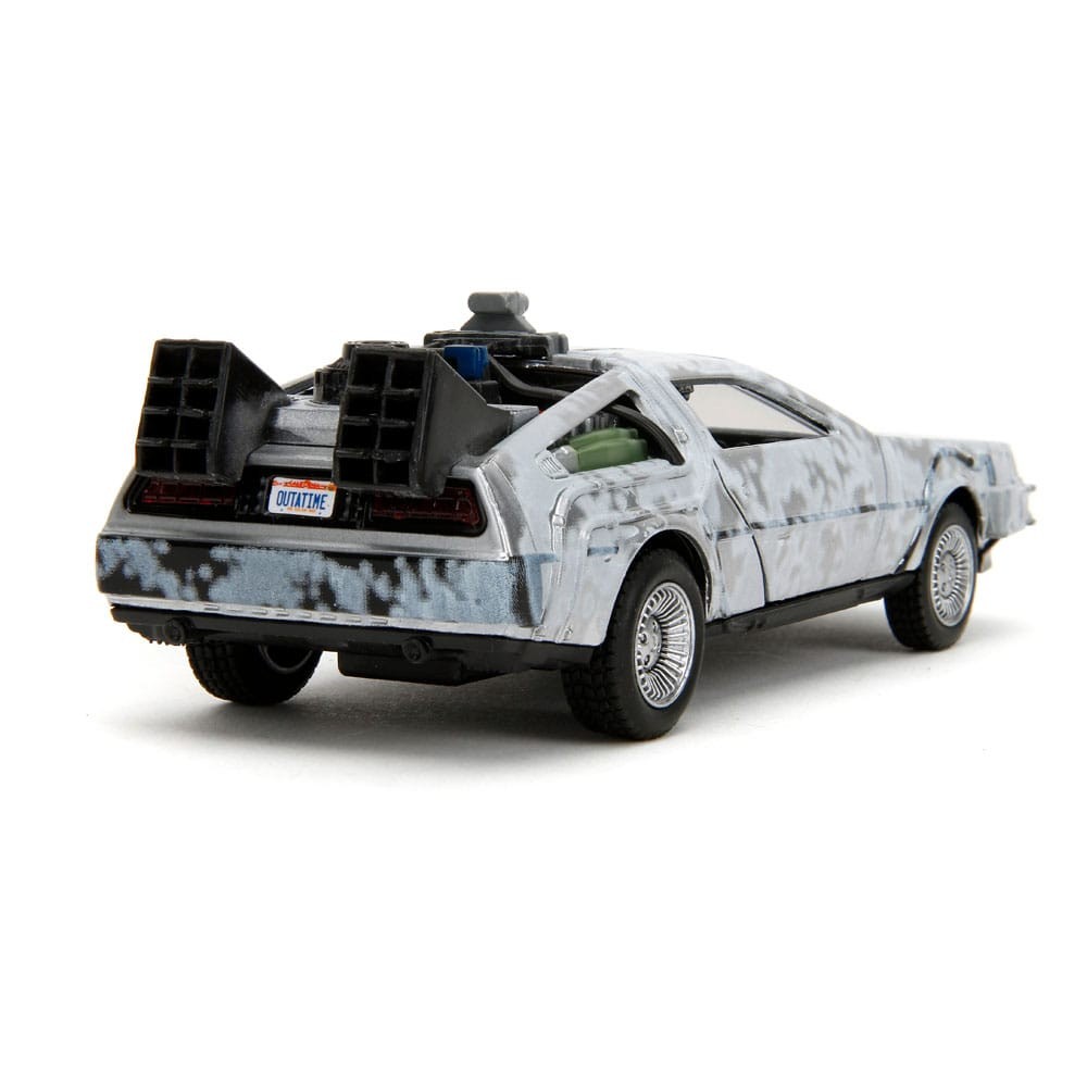 JADA TOYS BACK TO THE FUTURE DELOREAN FROZEN TIME MACHINE DIE CAST ...