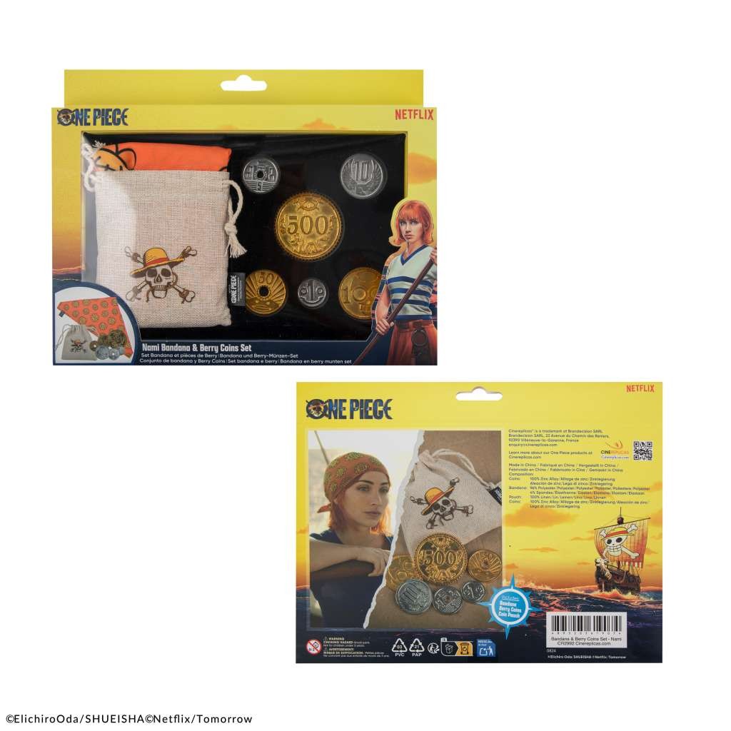 BUY ONE PIECE NAMI BANDANA AND BERRY COINS SET REPLICA CINEREPLICAS