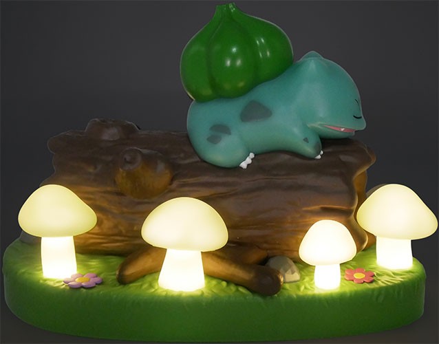 TEKNOFUN POKEMON BULBASAUR LIGHT UP SCENE DIORAMA LAMPADA