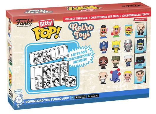 FUNKO FUNKO BITTY POP! RETRO TOYS 4 PACK TRANSFORMERS VINYL MINI FI...