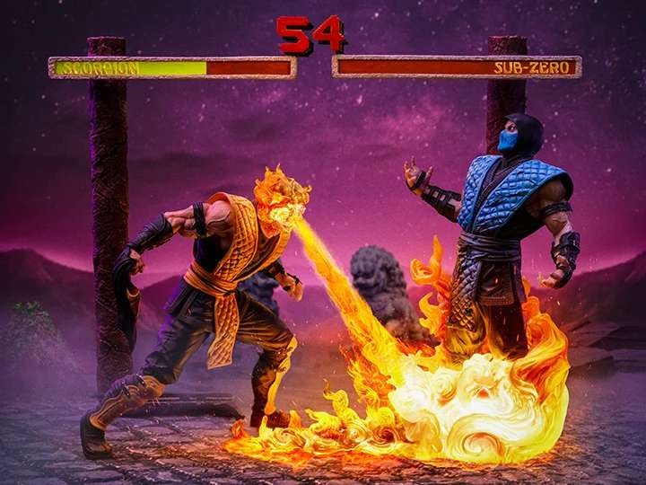 IRON STUDIOS MORTAL KOMBAT ART SCALE DELUXE SCORPION FATALITY 1/10 ...