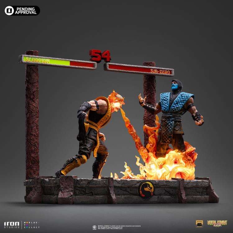 IRON STUDIOS MORTAL KOMBAT ART SCALE DELUXE SCORPION FATALITY 1/10 ...