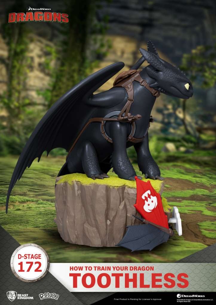 BUY D-STAGE HOW TO TRAIN YOUR DRAGON DS-172 TOOTHLESS STATUE FIGURE...