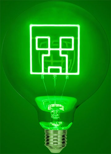 BUY MINECRAFT CREEPER LED NEON BULB PALADONE PRODUCTS