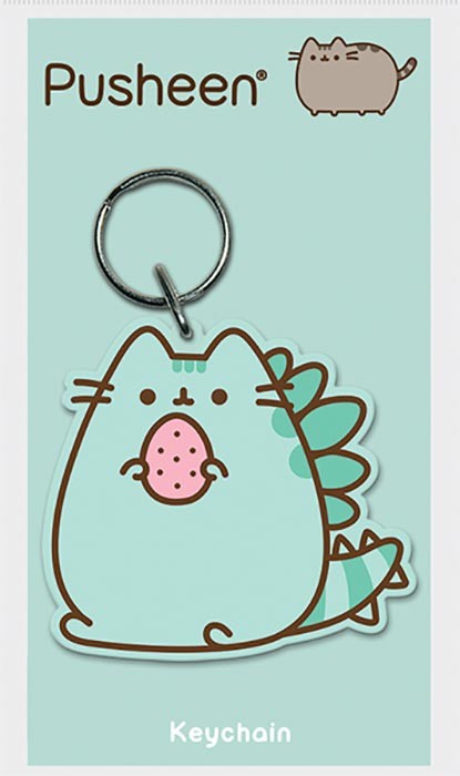 BUY PUSHEEN THE CAT PUSHEENOSAURUS PVC KEYCHAIN KEYRING PYRAMID INT...
