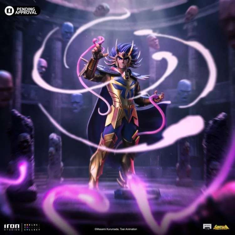 IRON STUDIOS SAINT SEIYA CANCER DEATHMASK ART SCALE 1/10 STATUA FIGURE