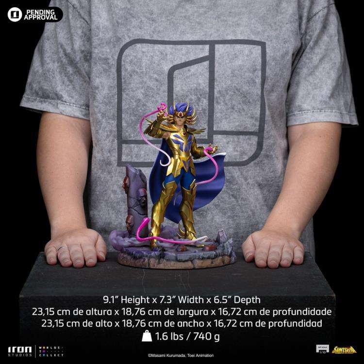 BUY SAINT SEIYA CANCER DEATHMASK ART SCALE 1/10 STATUE IRON STUDIOS