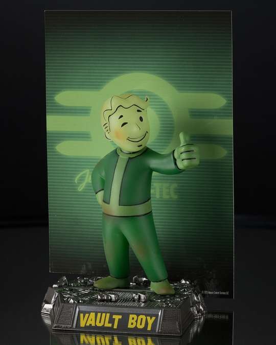 MC FARLANE FALLOUT MOVIE MANIACS VAULT BOY GLOW IN THE DARK EDITION...
