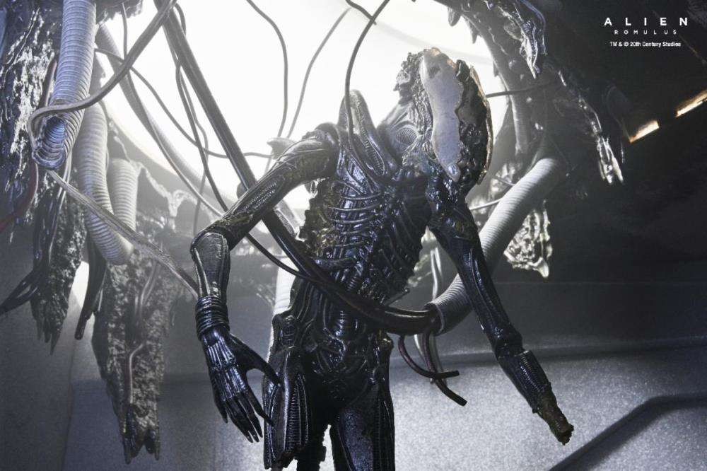 NECA ALIEN ROMULUS XENOMORPH XX121 DELUXE SUSPENDED LAB ACTION FIGURE