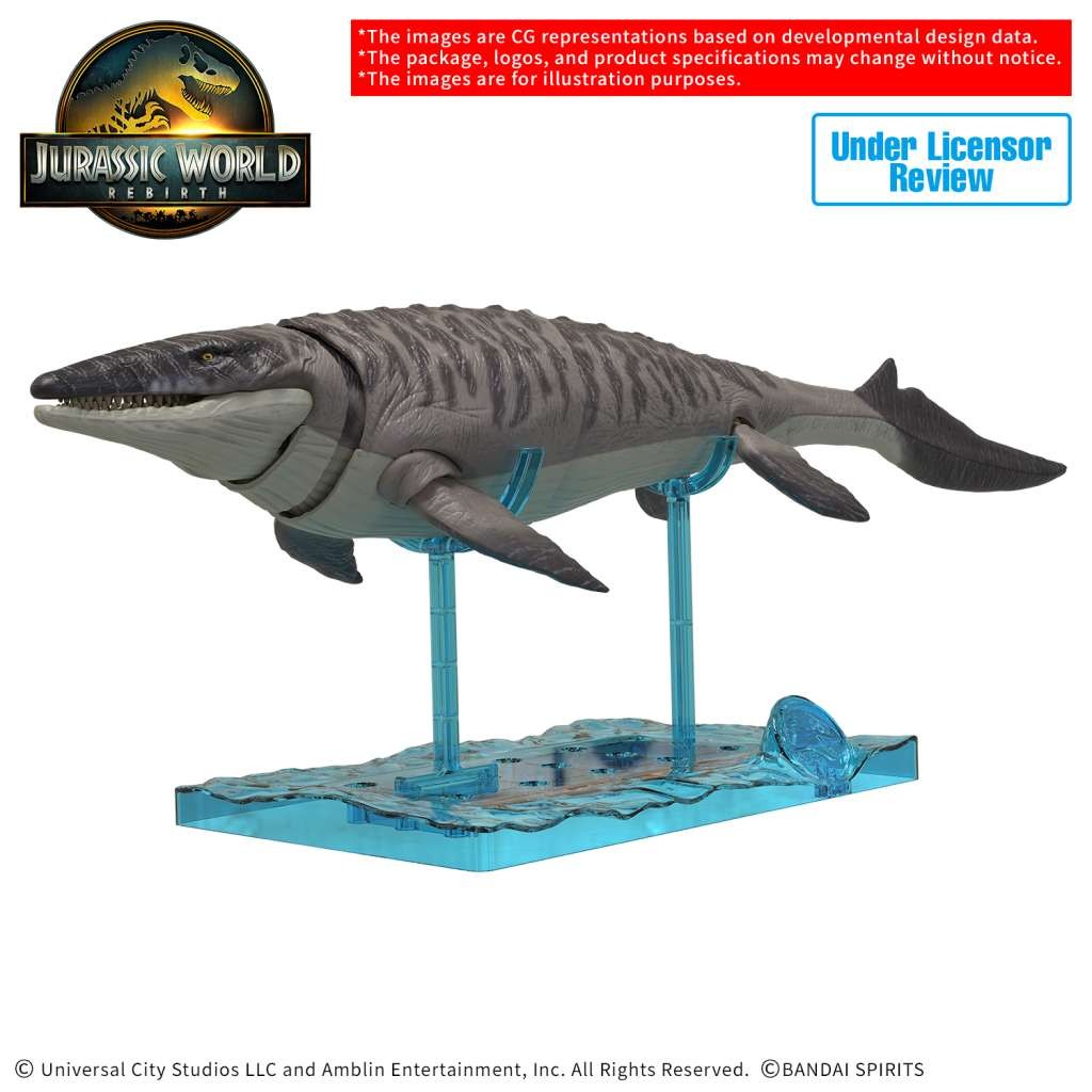 BANDAI PLANNOSAURUS JURASSIC WORLD REBIRTH MOSASAURUS MODEL KIT ACT...