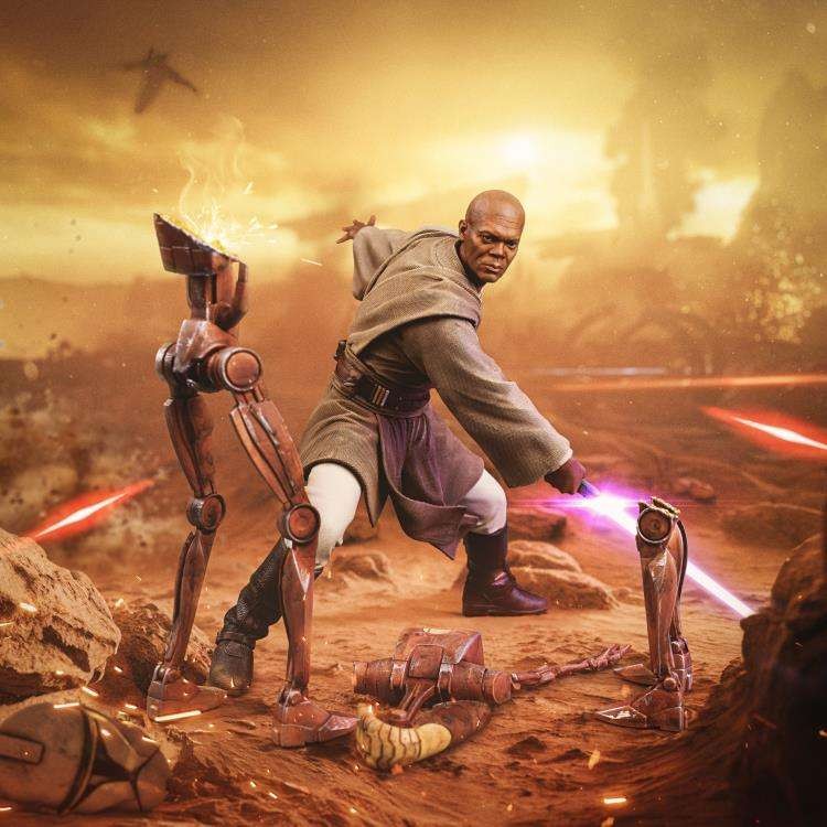IRON STUDIOS STAR WARS MACE WINDU ART SCALE 1/10 STATUA FIGURE