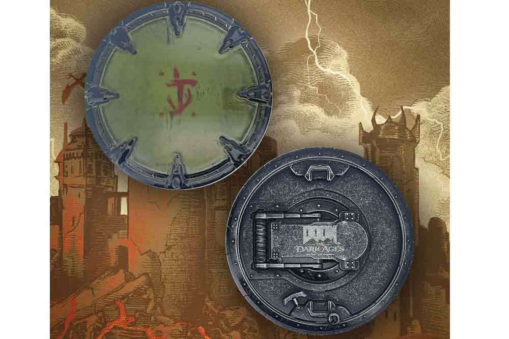 FANATTIK DOOM THE DARK AGES DOOM SLAYER SHIELD MEDALLION