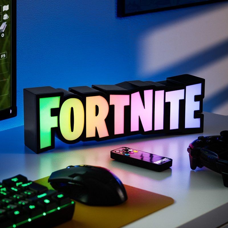 BUY FORTNITE LOGO LED RGB LAMP 32CM PALADONE PRODUCTS