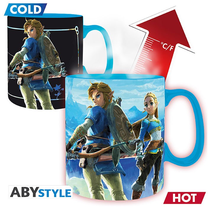 ABYSTYLE THE LEGEND OF ZELDA BREATH OF THE WILD TAZZA CAMBIACOLORE ...