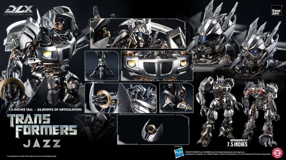 THREEZERO TRANSFORMERS DLX JAZZ ACTION FIGURE