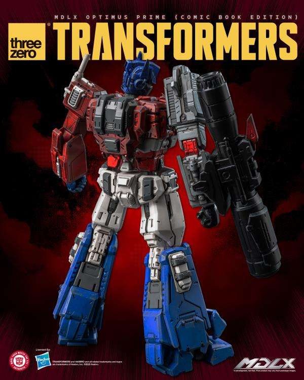 THREEZERO TRANSFORMERS MDLX OPTIMUS PRIME COMIC BOOK EDITION ACTION...