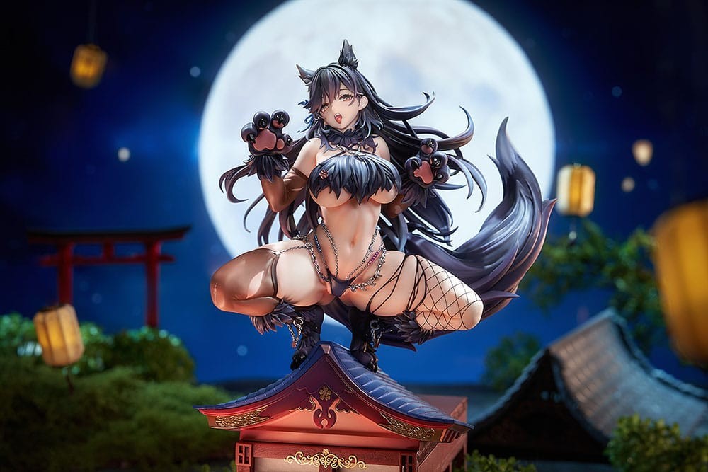 GOOD SMILE COMPANY AZUR LANE ATAGO FULL MOON'S FERAL WOLF STATUA 1/...