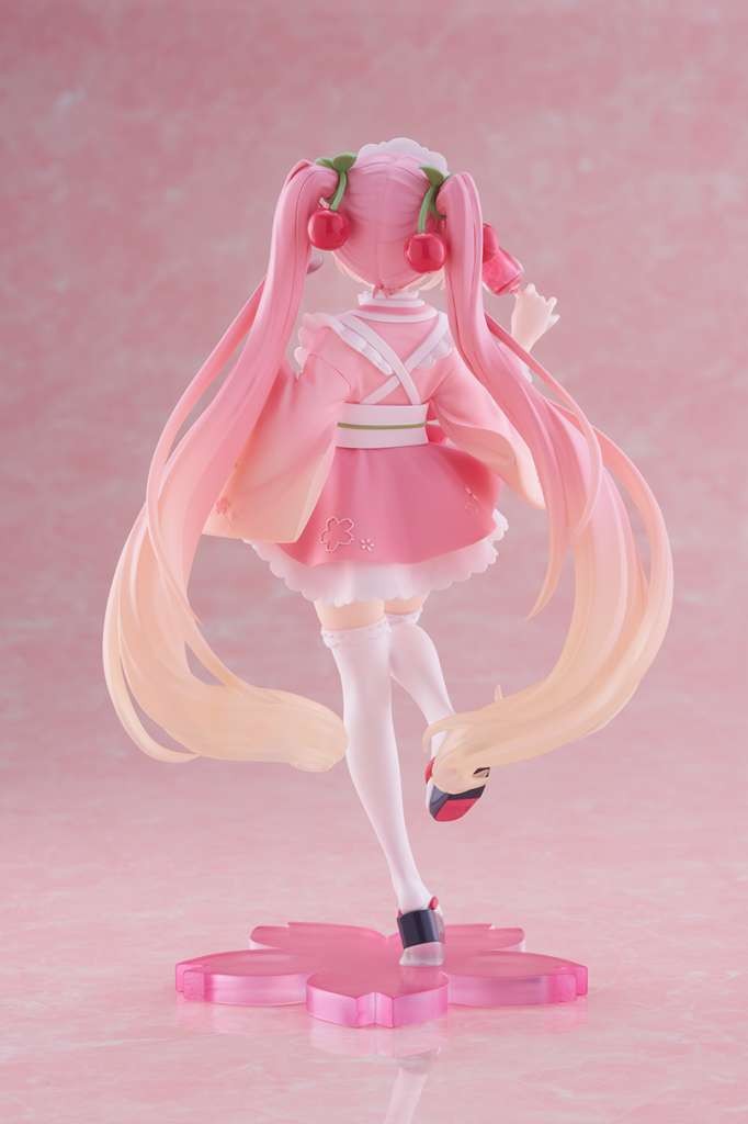 TAITO HATSUNE MIKU SAKURA MIKU NEWLY WRITTEN JAPANESE CAFE FIGURE S...