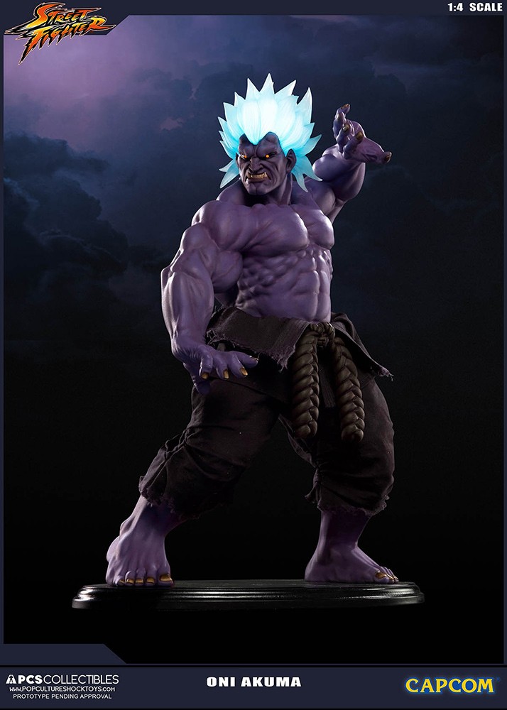 POP CULTURE SHOCK COLLECTIBLES STREET FIGHTER - ONI AKUMA 1/4 45CM ...