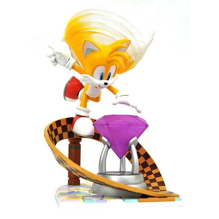DIAMOND SELECT SONIC THE HEDGEHOG GALLERY - TAILS STATUE 23CM FIGURE
