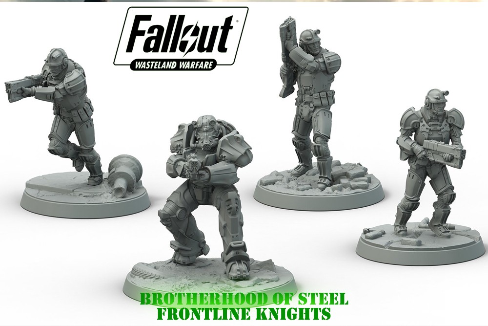 BUY FALLOUT WASTELAND WARFARE - BOS FRONTLINE KNIGHTS MINIATURES SE...