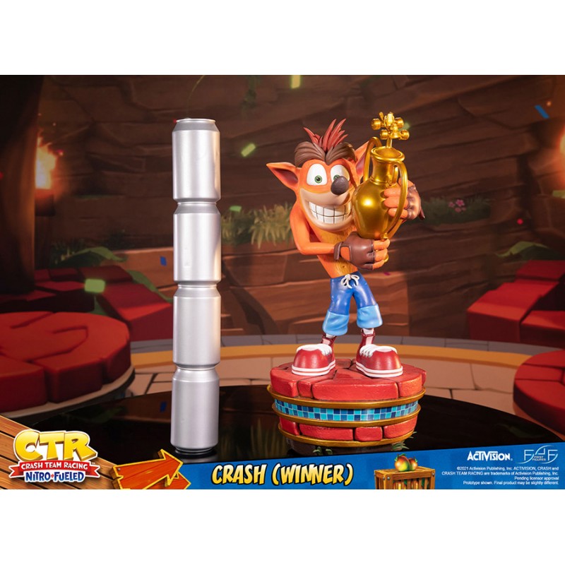 FIRST4FIGURES CTR CRASH TEAM RACING CRASH BANDICOOT WINNER STATUA F...